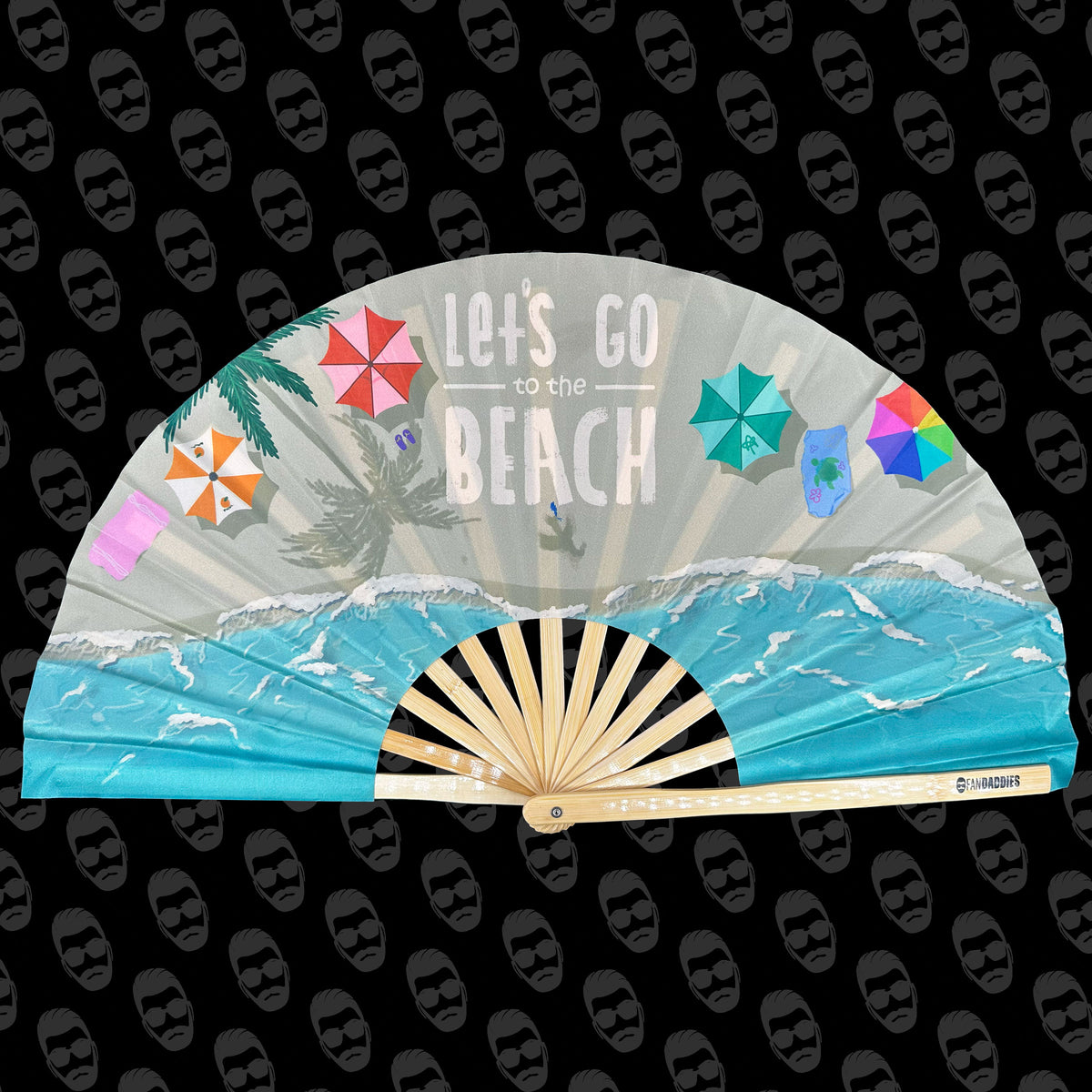 Let's Go To The Beach UV Fan – Fan Daddies